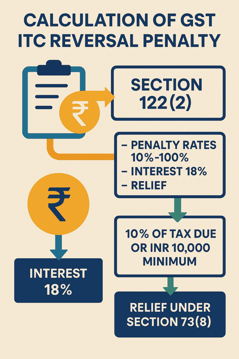 GST ITC Reversal Penalty: Calculation, Rates & Relief - Accorg Consulting